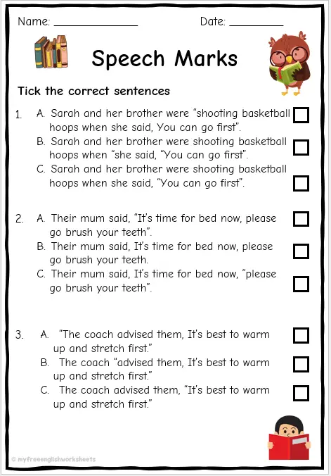 Punctuation Worksheets | Free Printables | English