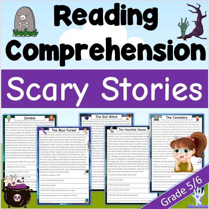 Grade 5 & 6 Reading Comprehension | Scary Stories