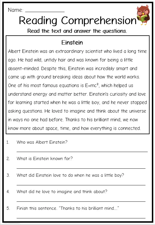 Grade 3 Reading Comprehension Non-Fiction | Free English Worksheets